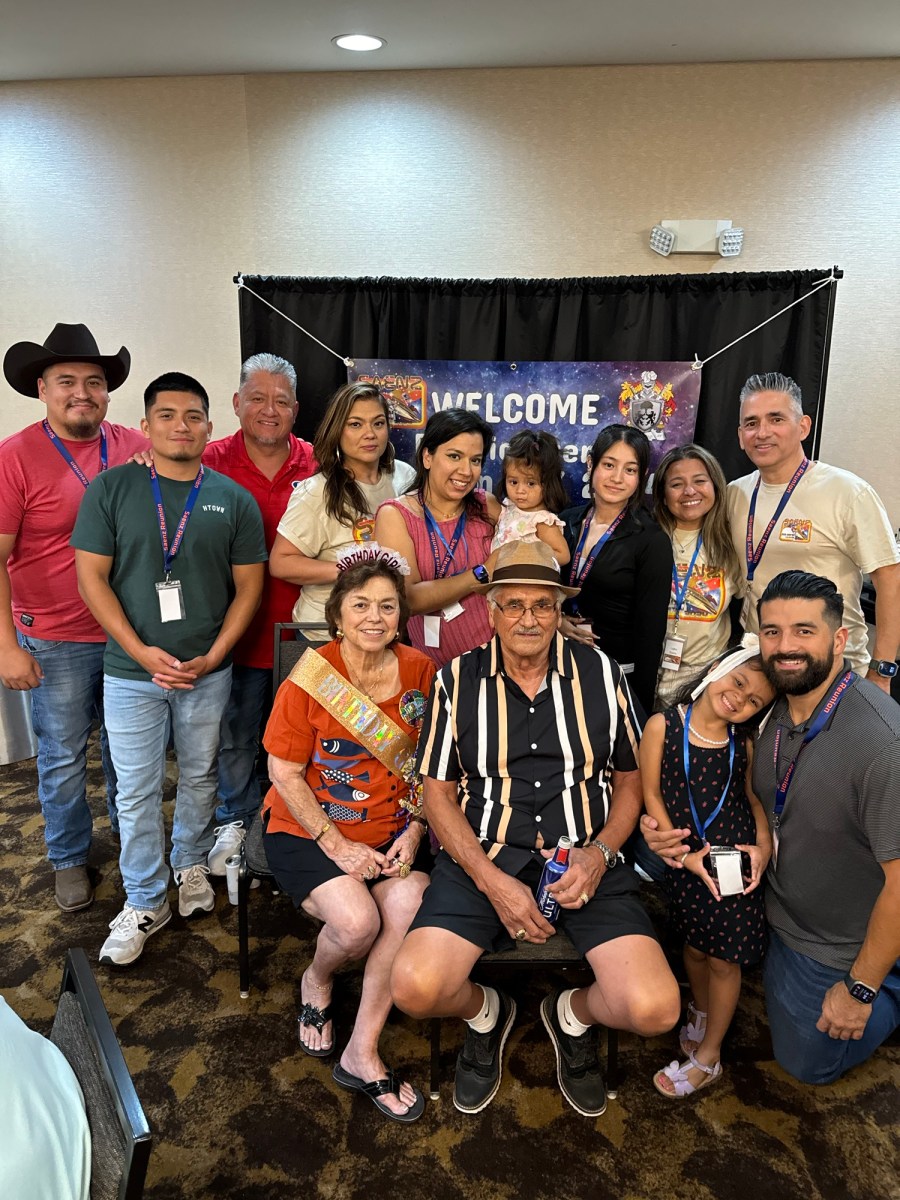 Catching up with Family at the Saenz Reunion HTX 2024 reception ...